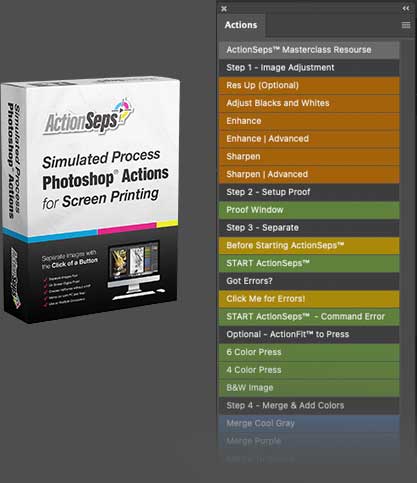 ActionSeps™ Simulated Process Screen Print Software & Training