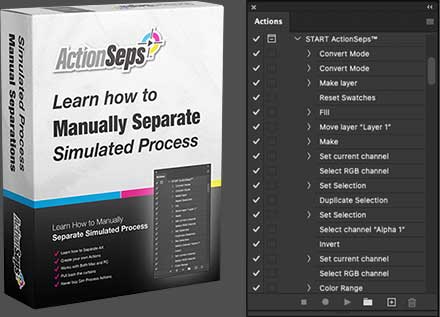 ActionSeps™ Simulated Process Screen Print Software & Training